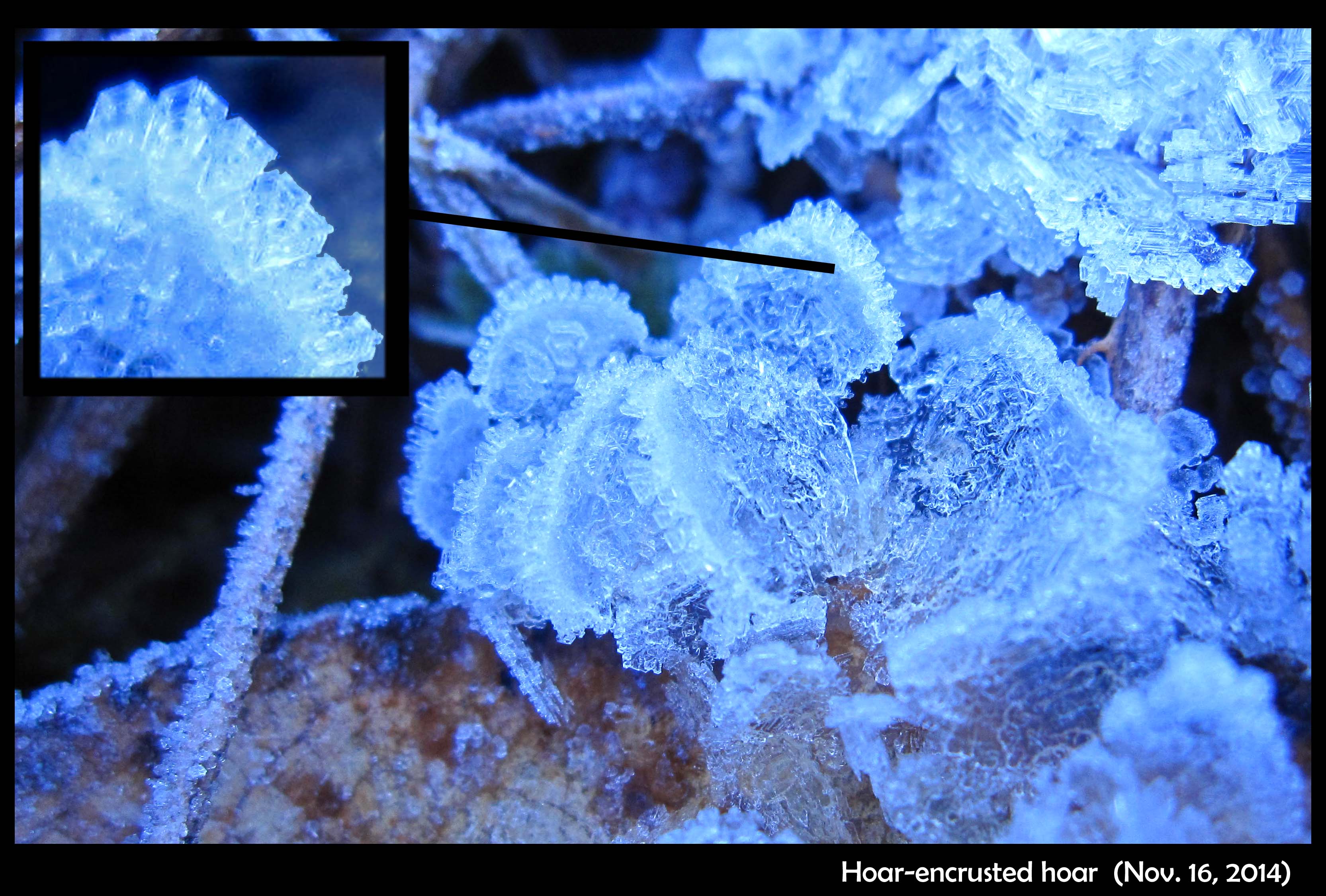 Smaller Hoar Growing on Larger Hoar