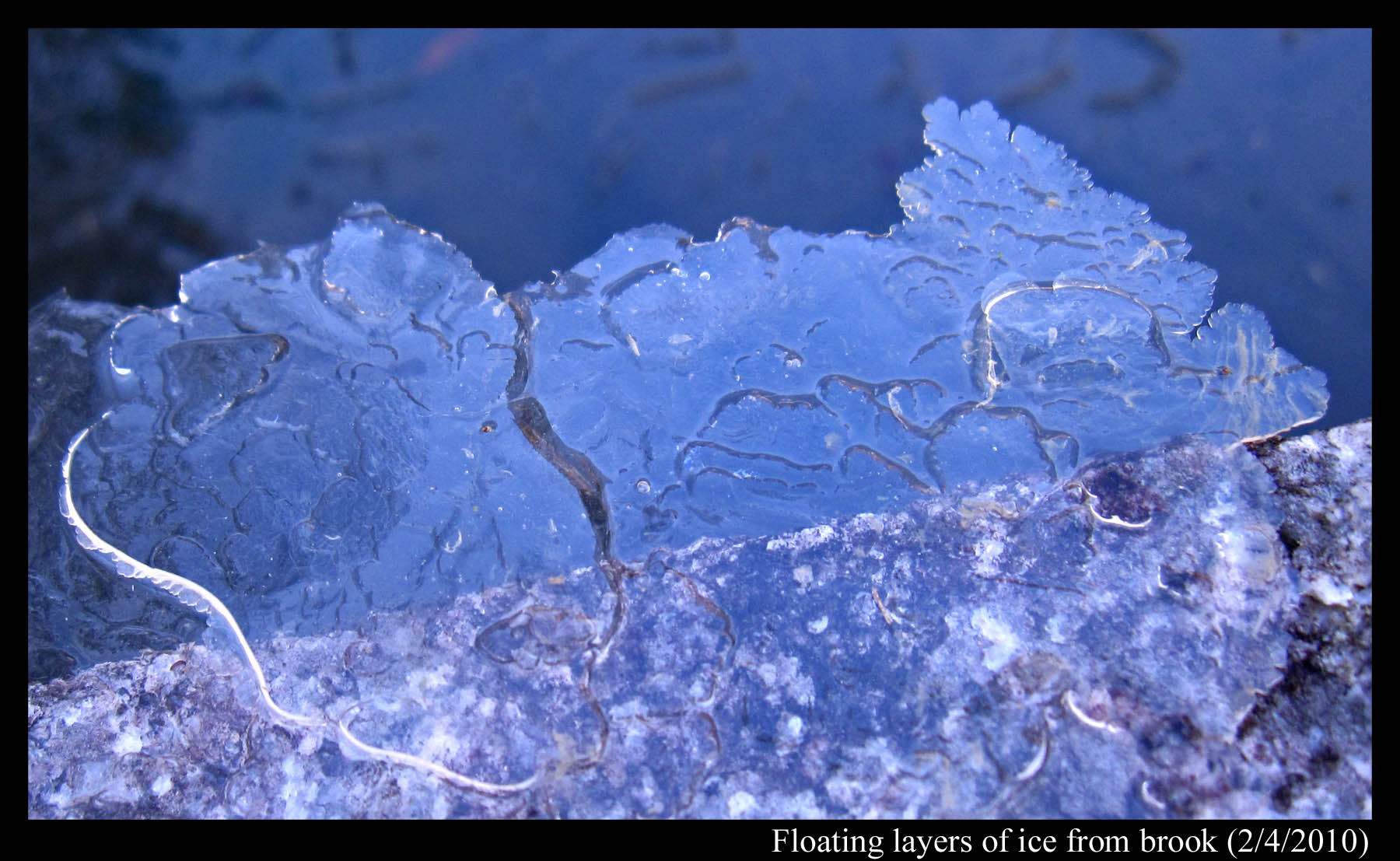 Water Forming Into Ice